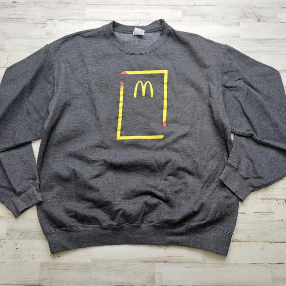 Port and Company | Shirts | Mcdonalds Employee Sweatshirt Xl Gray Crew ...